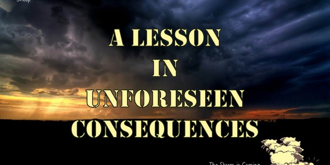 A lesson in unforeseen consequences | Consciousness of Sheep
